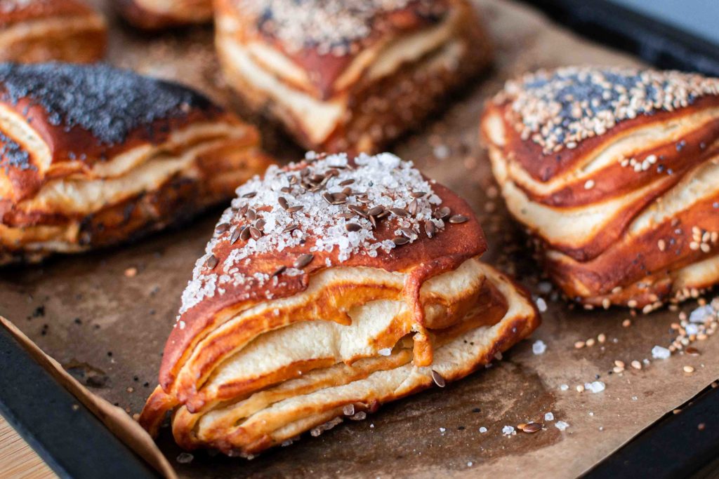 Laugenecke, bretzels feuilletés - Knack & Rucksack